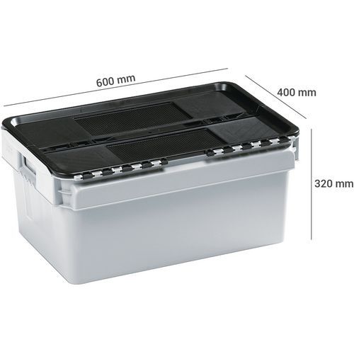 Cubeta estándar con tapa integrada - Longitud 400 mm - De 45 a 60 L ...