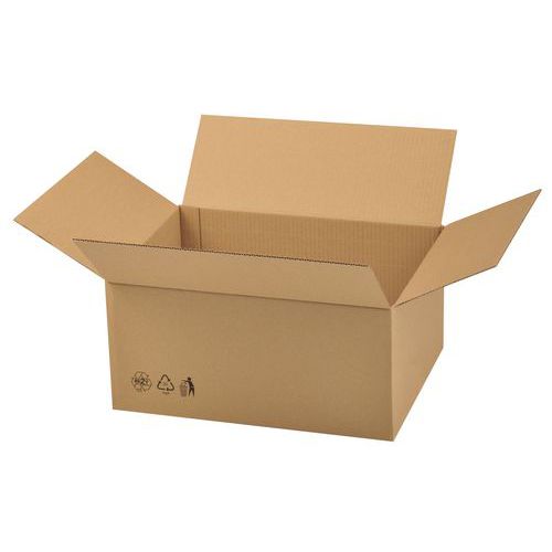 Caja de cartón ecológica - Corrugado doble - Manutan.es