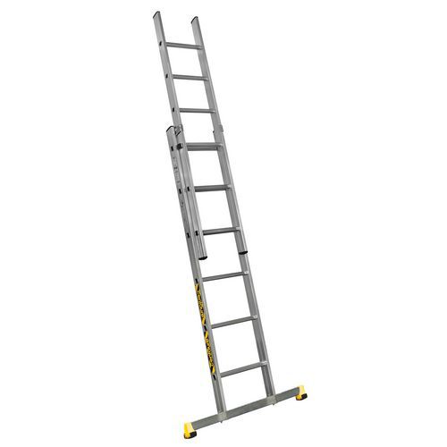 Escalera extensible de mano - 2 tramos - Manutan.es