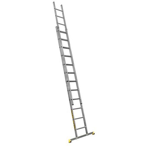 Escalera extensible de mano - 2 tramos - Manutan.es