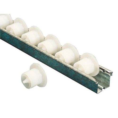 Riel de rodillos de plástico para carga ligera - Longitud 2000 mm ...