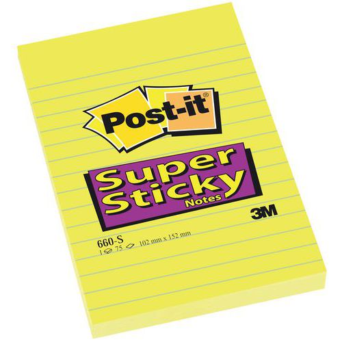 Post-it®Super Sticky Líneas - Manutan.es
