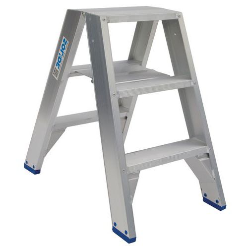 Escabel doble - 3 a 8 peldaños - Manutan.es