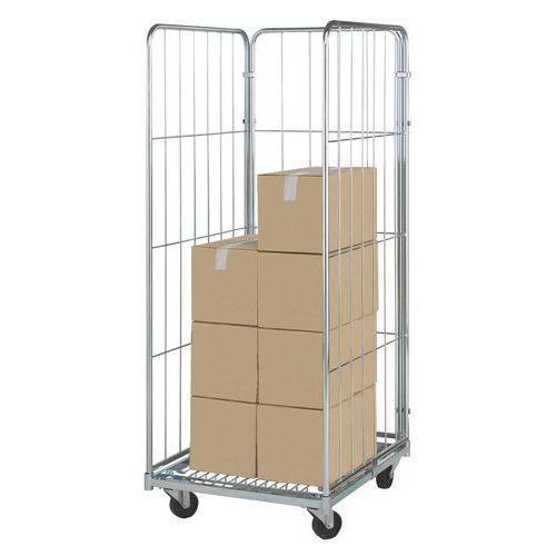 Roll-contenedor - Base de acero galvanizado - Carga 400 kg - Manutan.es