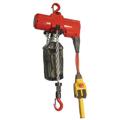 Polipasto neumático de gancho fijo - 1 ramal - Capacidad entre 125 kg y ...