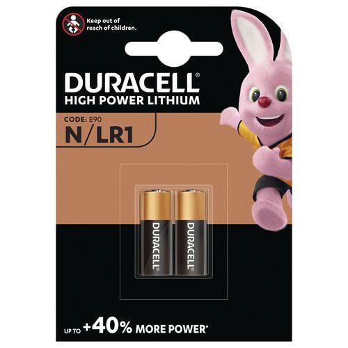 Pila alcalina N LR1 - Pack de 2 - Duracell - Manutan.es