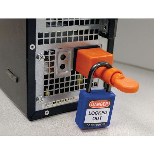 Dispositivo de seguridad de conectores IEC desmontable - Brady - Manutan.es