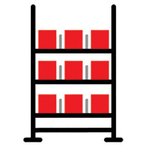 Mini-Rack de almacenamiento tubular - Trilogiq - Manutan.es