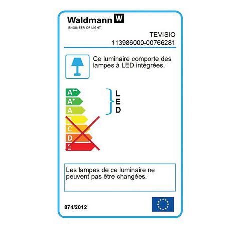 Lámpara con lupa LED circular ESD - Modelo TEVISIO - Waldmann - Manutan.es